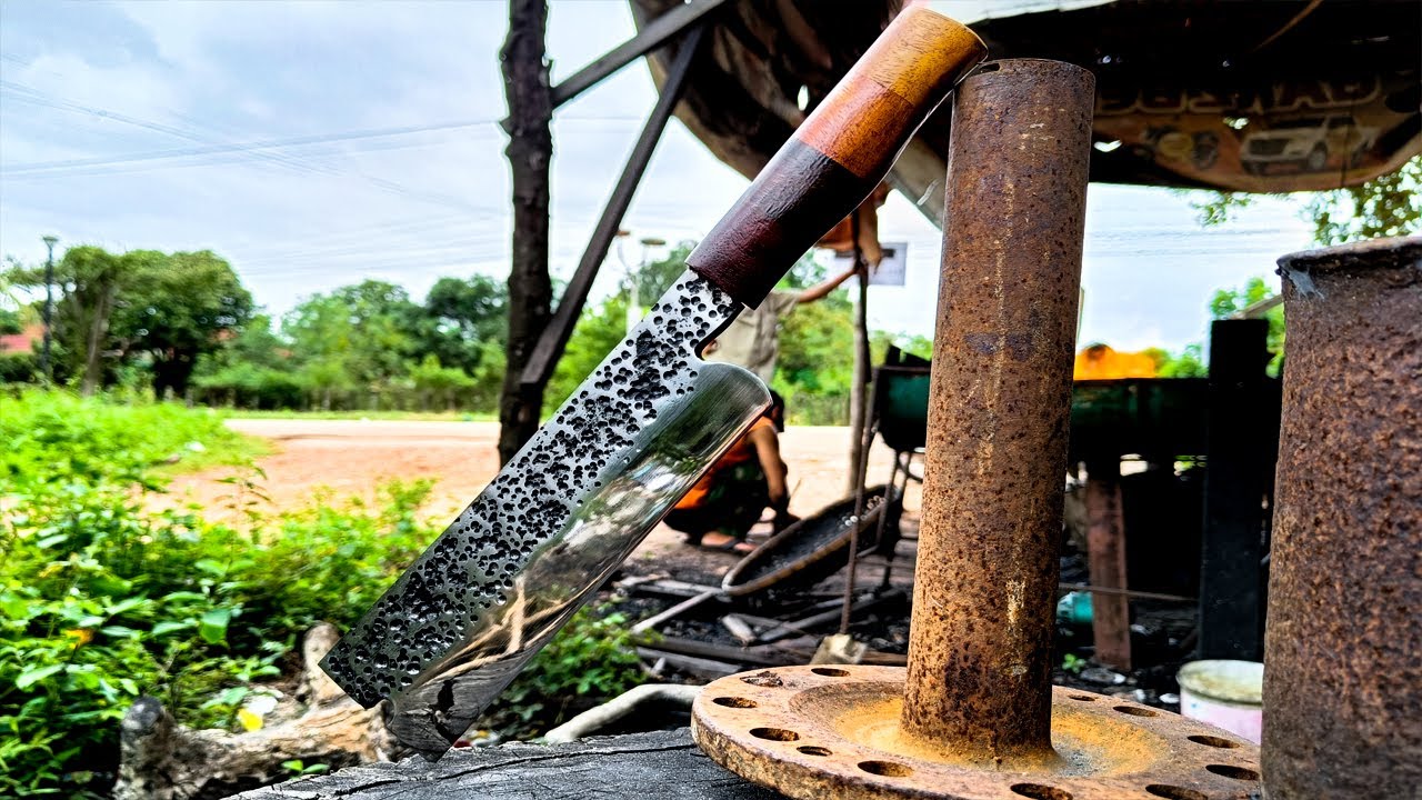 Knife Making | Making a big chopper knife in 1 hour? - YouTube