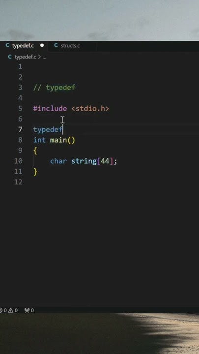 Why Would U Use Typedef Keyword In C Programming Codinginc Clanguage Cprogramming Youtube