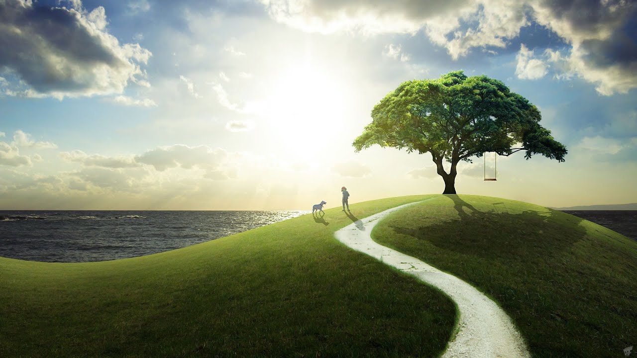 Photoshop CC Manipulation Tutorial Hill (포토샵 CC 합성 강좌 언덕) - YouTube