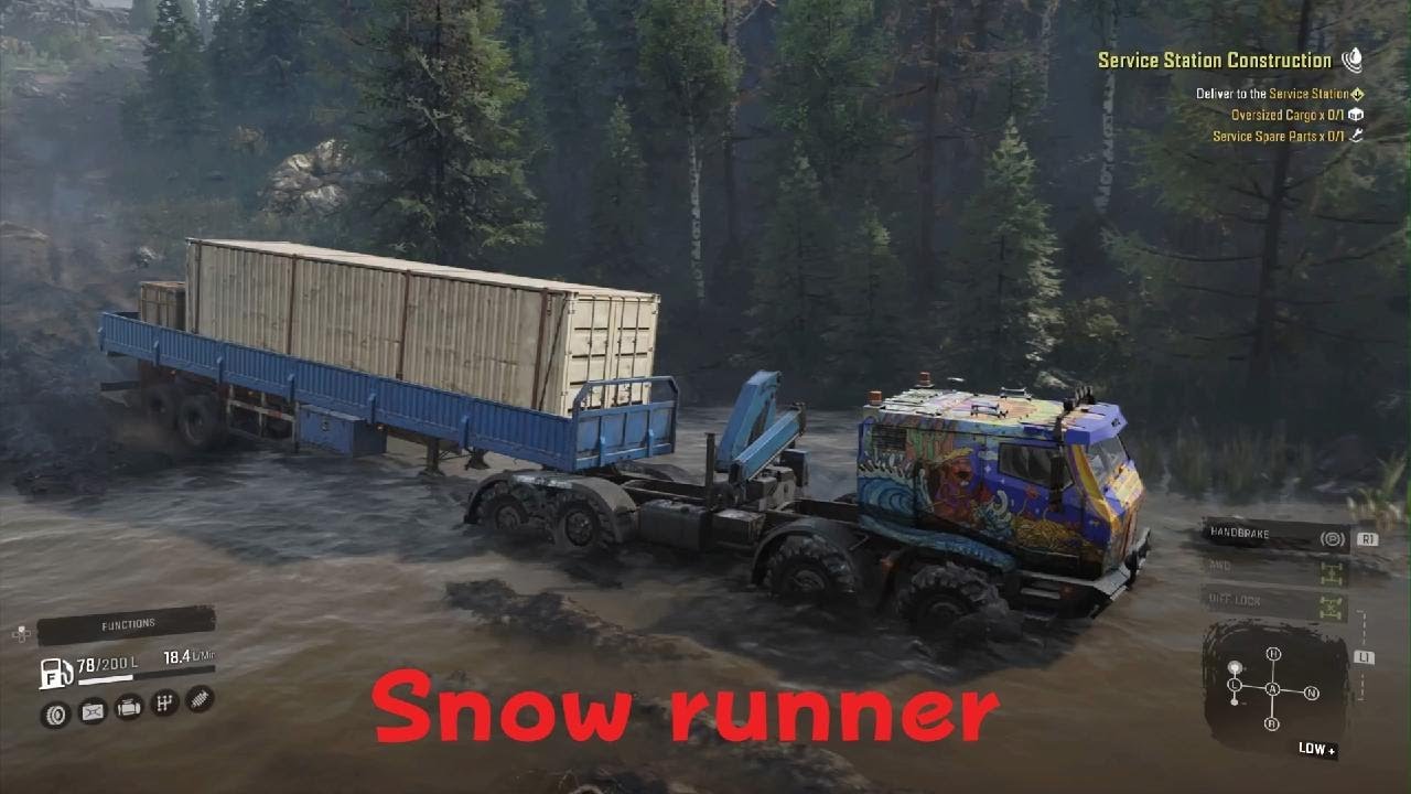 Snowrunner/Sezonul 10-DUNCAN BAY. Contract: Service Station ...