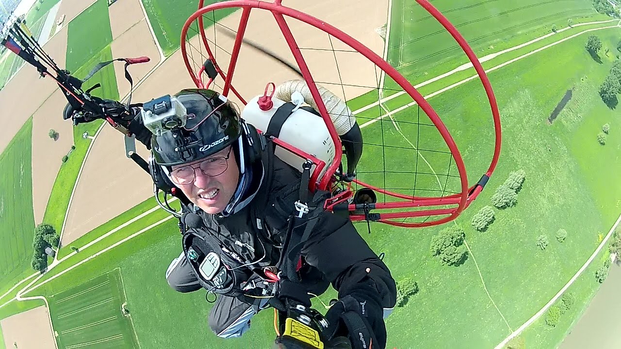 Hyperlaps Paramotoring August 2015 - Fresh Breeze Solo 122 - YouTube
