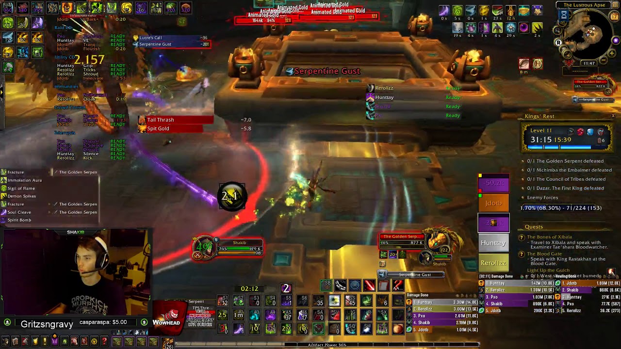 King's Rest M+ tank guide - YouTube