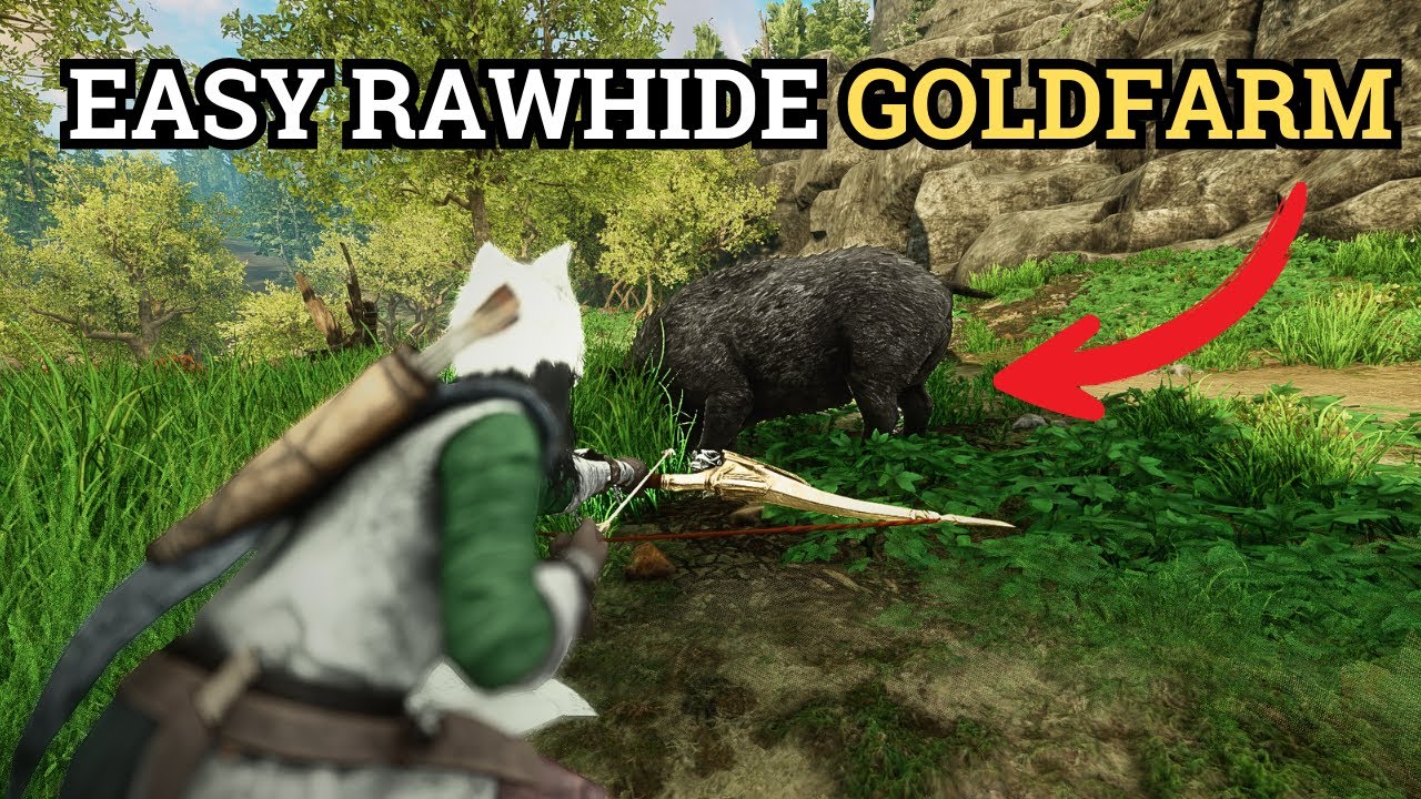Rawhide Guide for Fast Gold Farming Spot in New World: Aeternum - YouTube