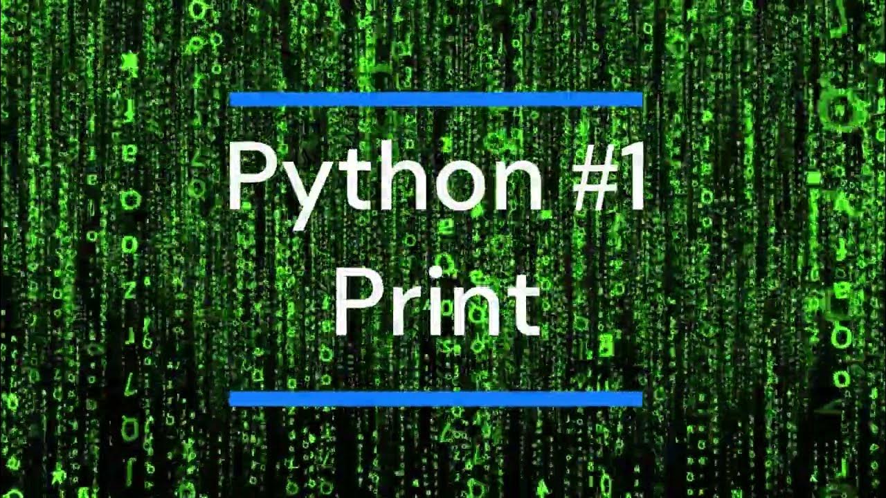 Python od podstaw #1 - Print - YouTube