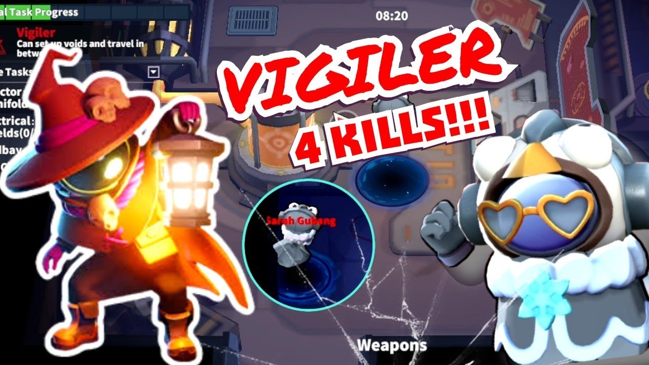 Vigiler Supersus gameplay - naka 4 kills ako at nahuli akong nagvent ...
