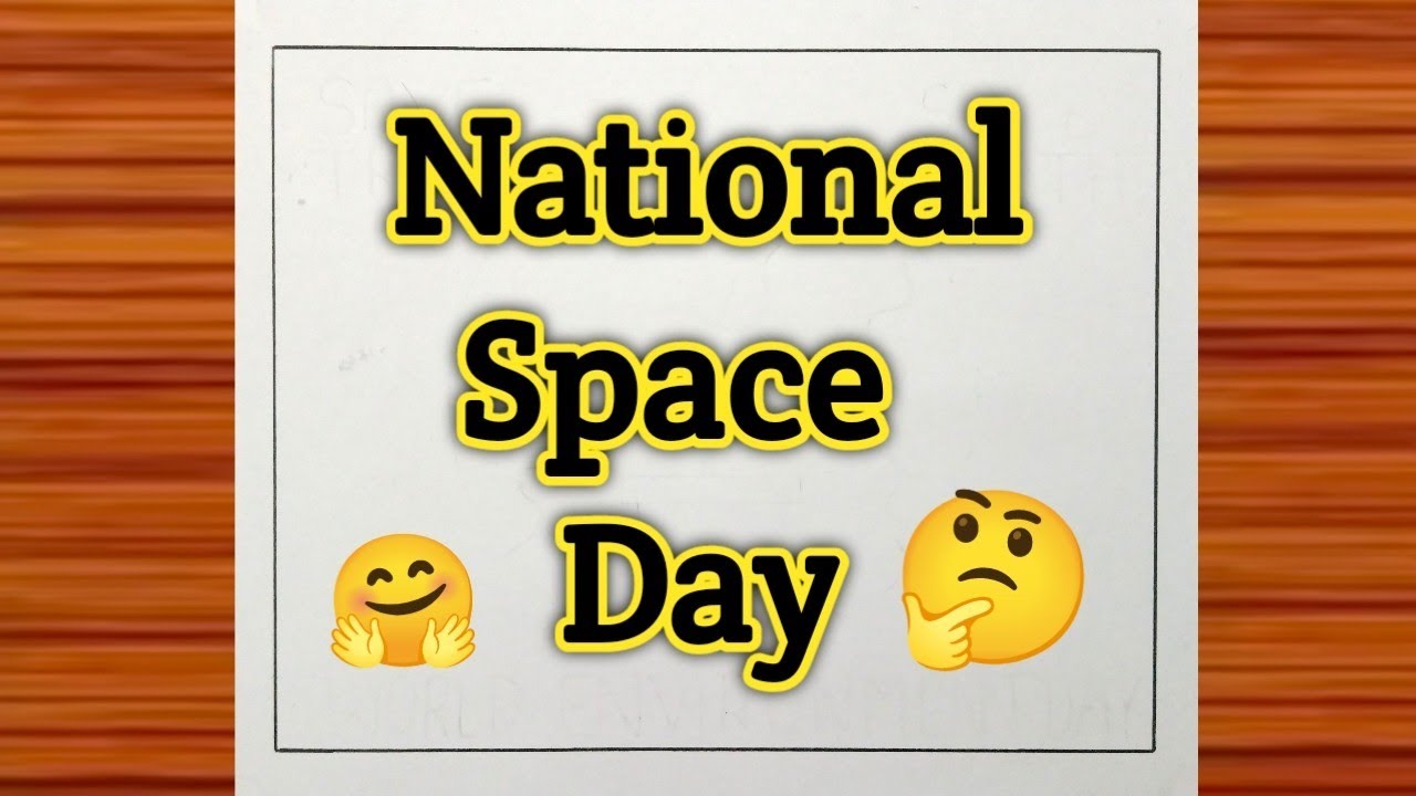 National Space Day Drawing Easy / National Space Day Poster Drawing ...