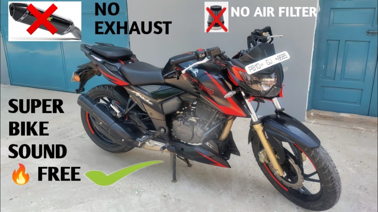 Apache 200 4v 🔥 best exhaust modified modification #exhaust #apache # ...