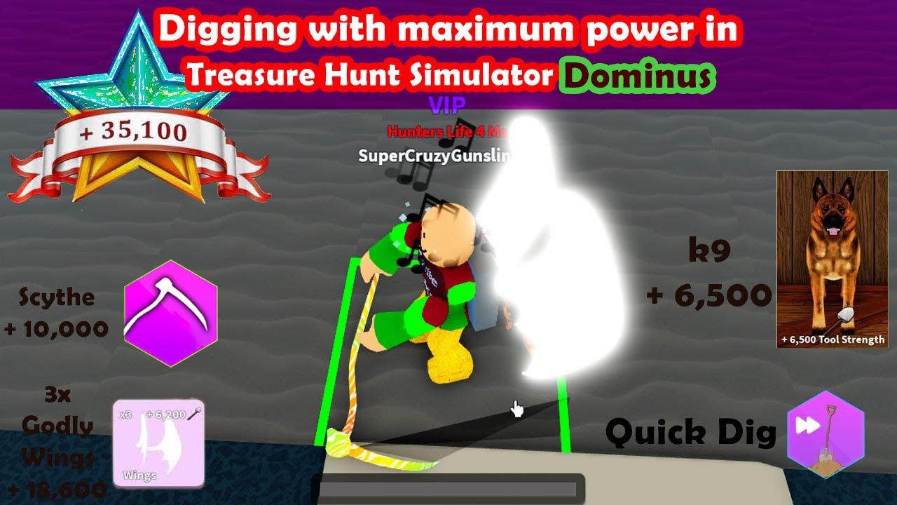 World Record depth in Dominus Land in Treasure Hunt Simulator - YouTube