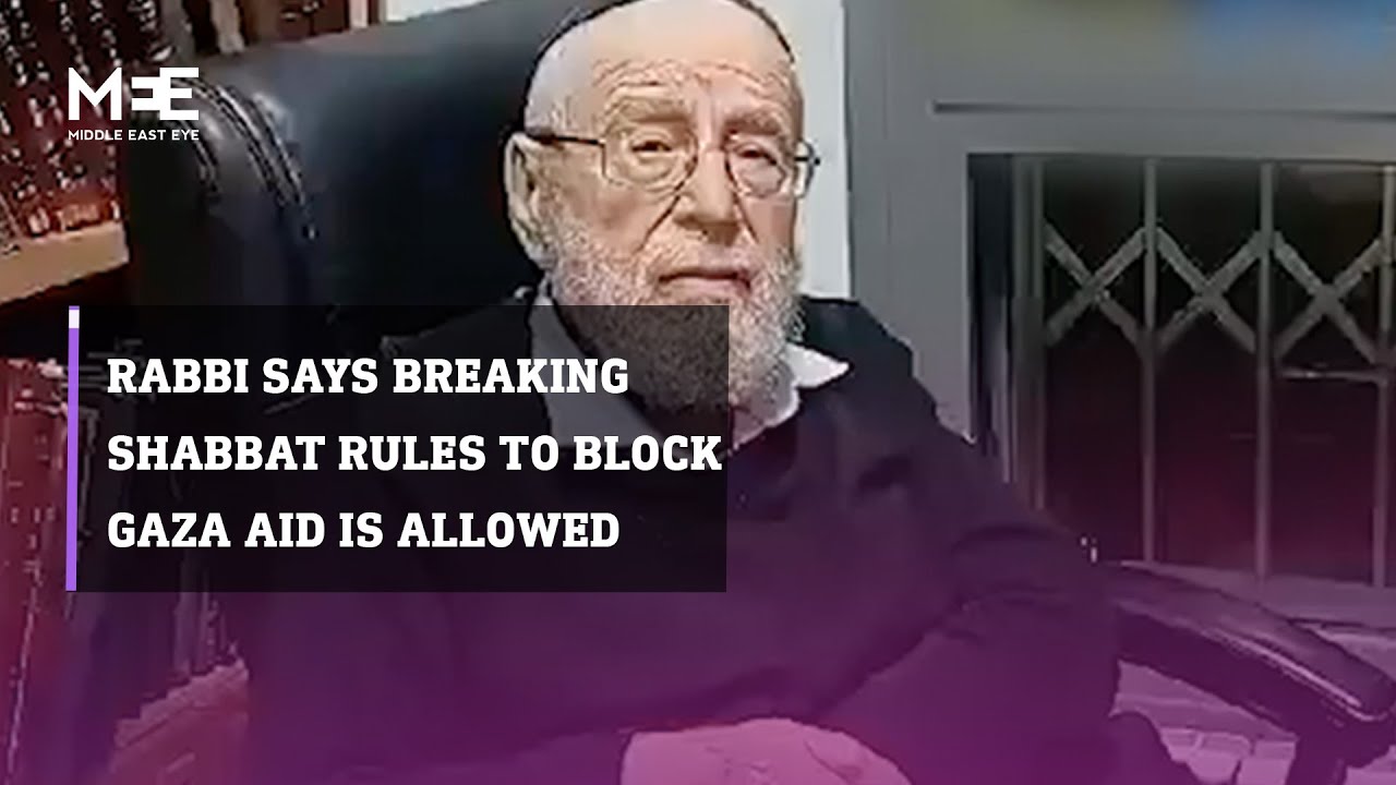Controversial Israeli rabbi says breaking Shabbat rules to block aid to ...