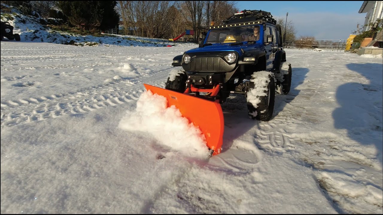 3D printed snow plow 1:10 Scale RC #5 - YouTube