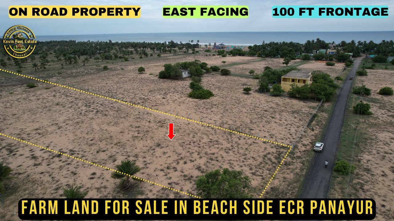 ID 1790 - Farm Land Sale In ECR Beach Side Panayur || PATTA || East ...