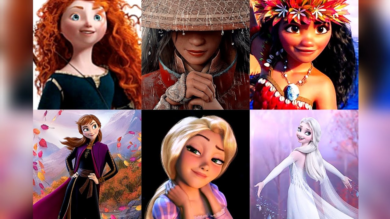 Disney Princess Introduction 👸(CGIs only) - YouTube