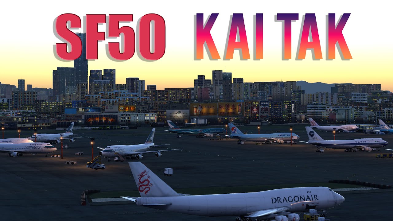 X-PLANE 12│Cirrus SF50 Vision Jet│ Kai Tak - YouTube