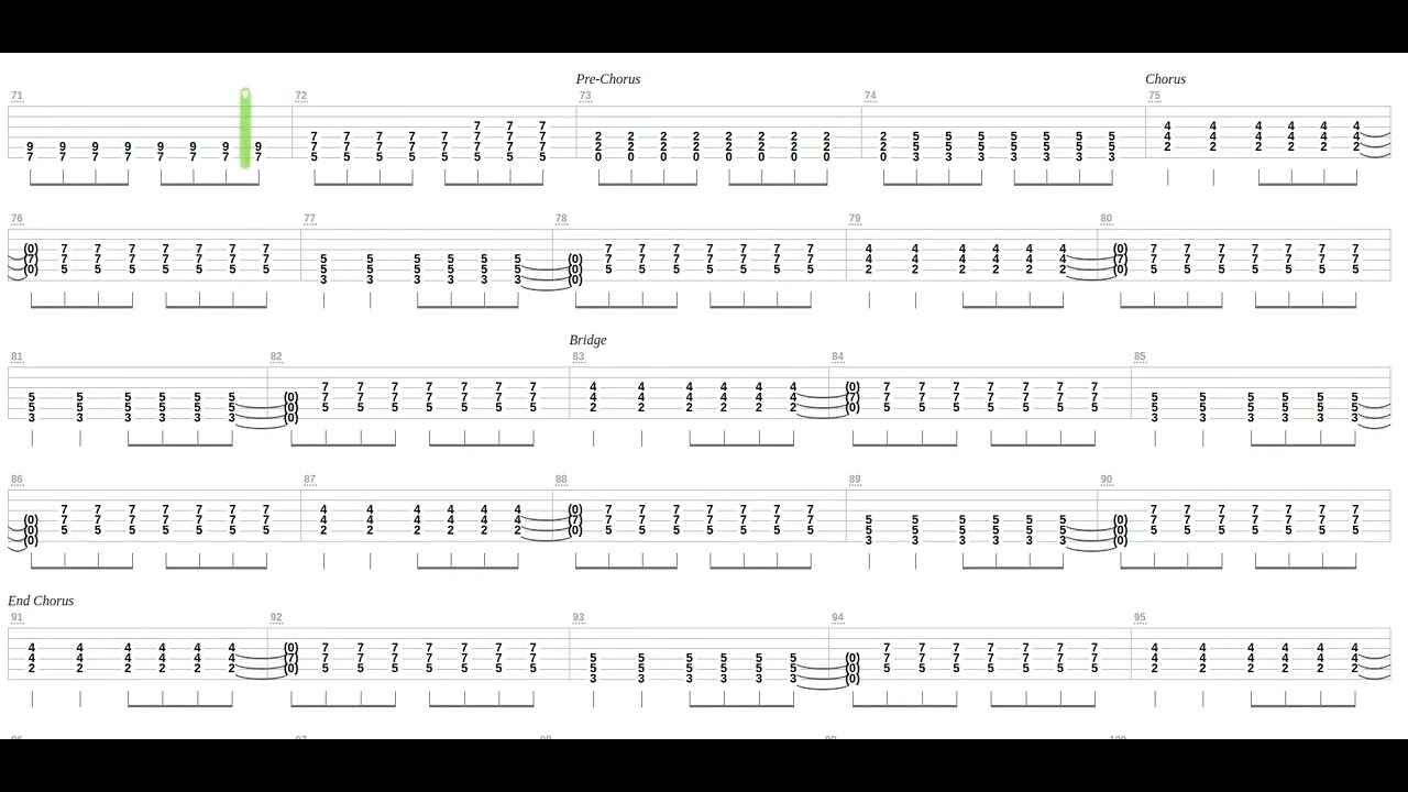 From the Sea Tab by Eskimo Joe + Guitar only + Guitar tab - YouTube