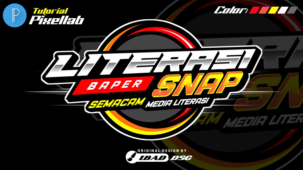 CARA MEMBUAT LOGO LITERASI TERBARU 2020||Pixellab - YouTube