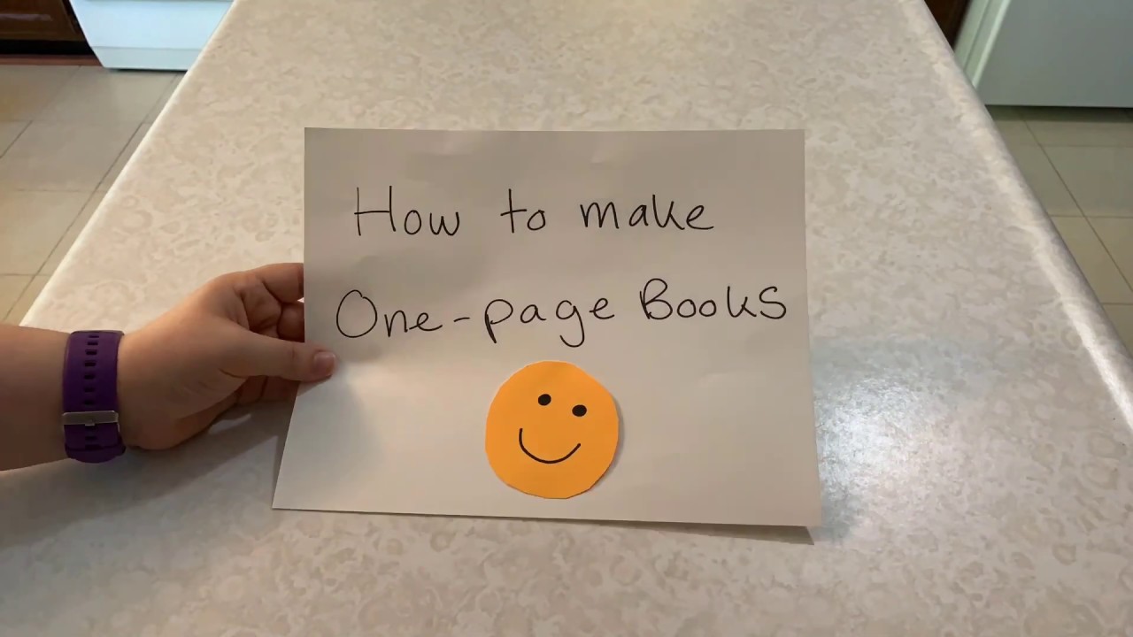 One-Page Books - YouTube