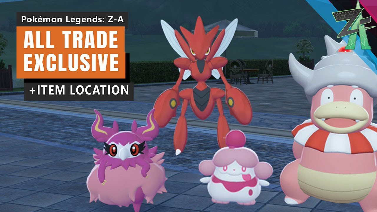 All Trade Exclusive Pokémon in Legends Z-A - YouTube