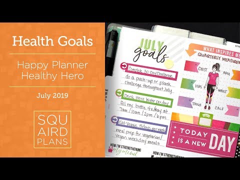 July Health & Fitness Goals :: Plan With Me :: Happy Planner Healthy Hero
