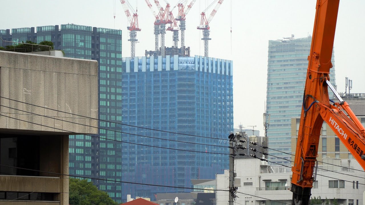 【虎ノ門・麻布台プロジェクト】（Toranomon-Azabudai Project） 完成時高さ日本一325mの超高層ビルの建設状況 ...