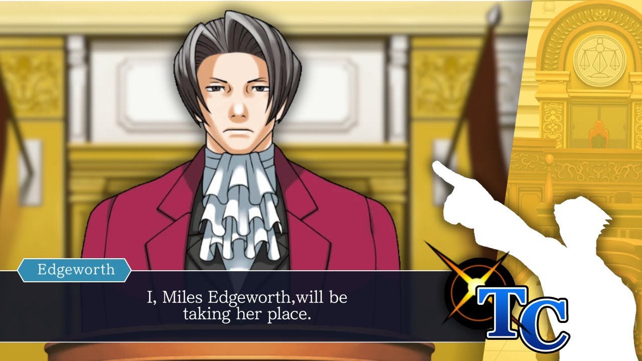 Edgeworth Arrives At The Courtroom | Farewell, My Turnabout | AA: JFA ...
