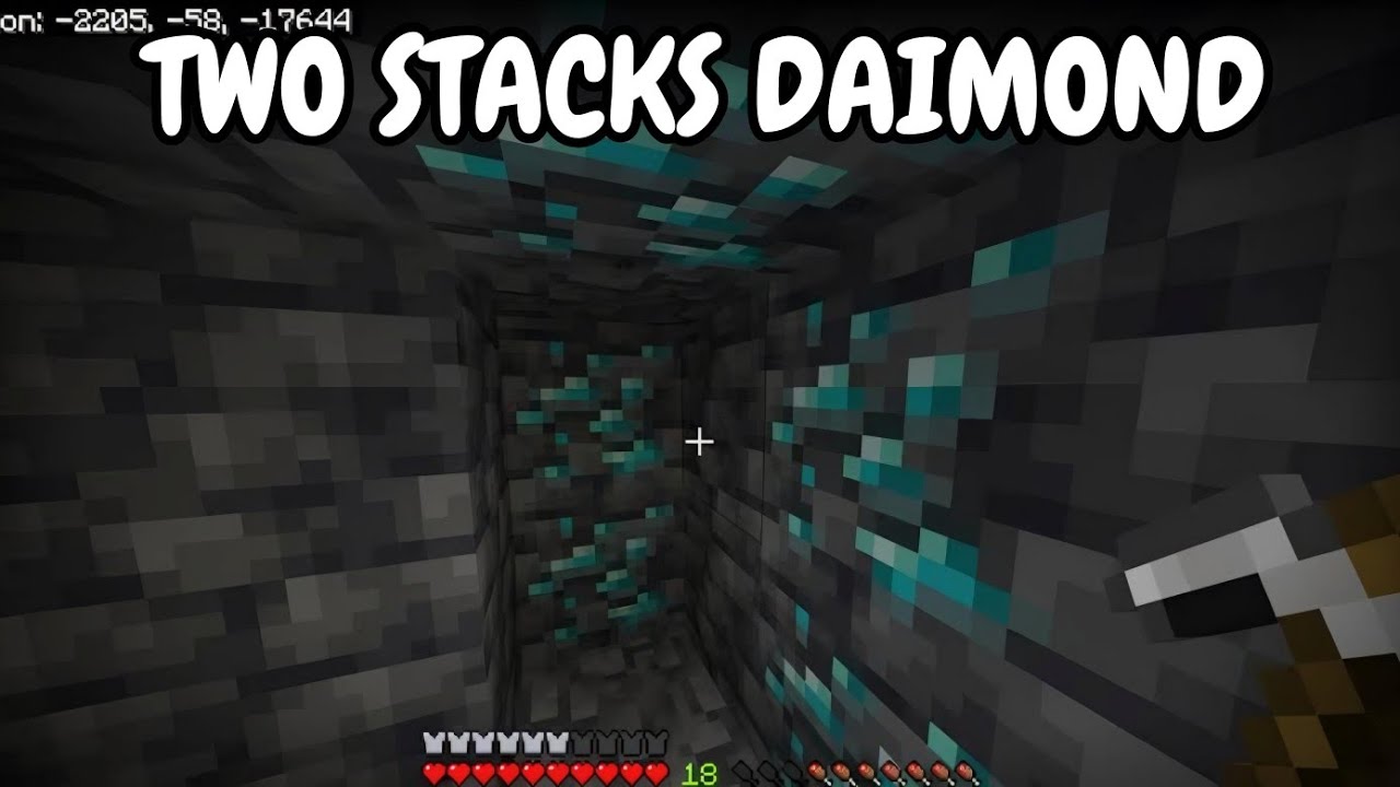 MINECRAFT || MINEING A TOW STACK DAIMOND CHALLENGE... - YouTube