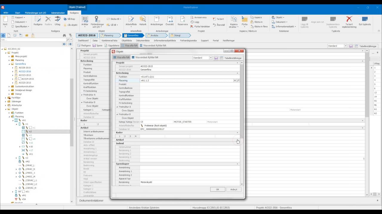 16.1 Projekthantering - Detaljerad Loggning - YouTube