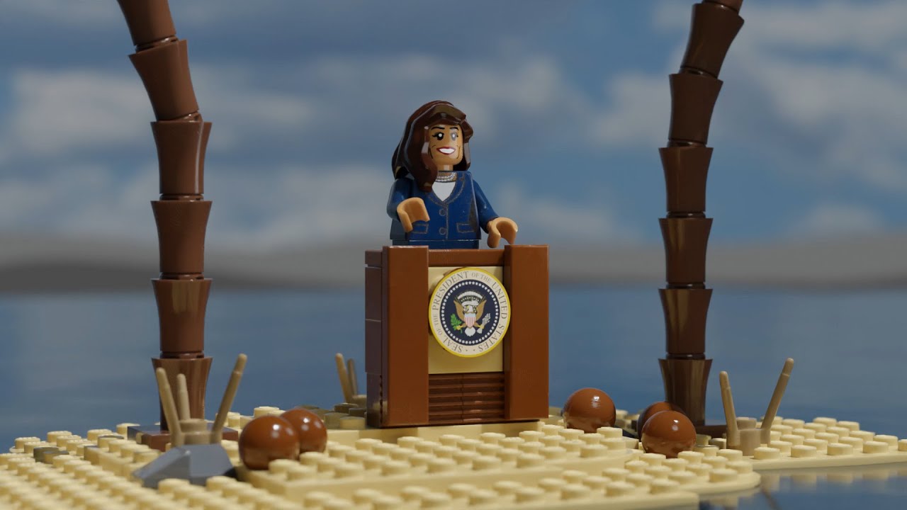 You think you just fell out of a coconut tree...in LEGO - YouTube