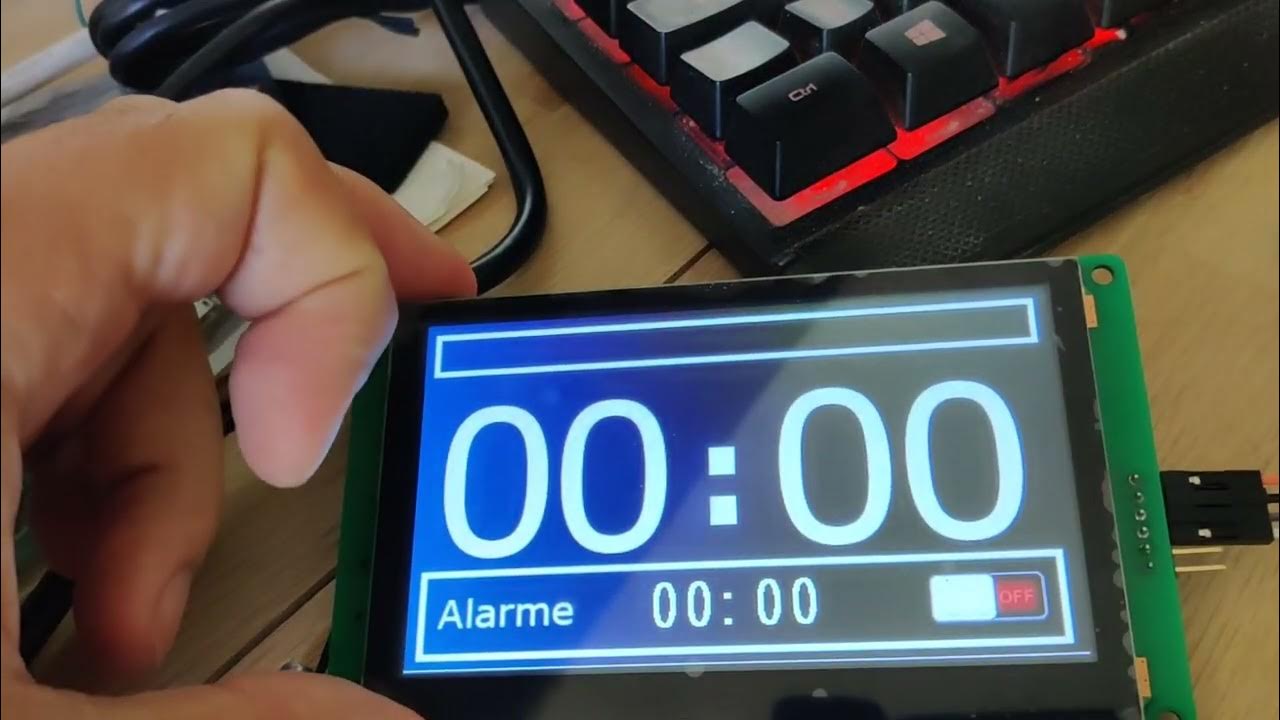 NTP clock project with DWIN display and DIY Arduino board - YouTube