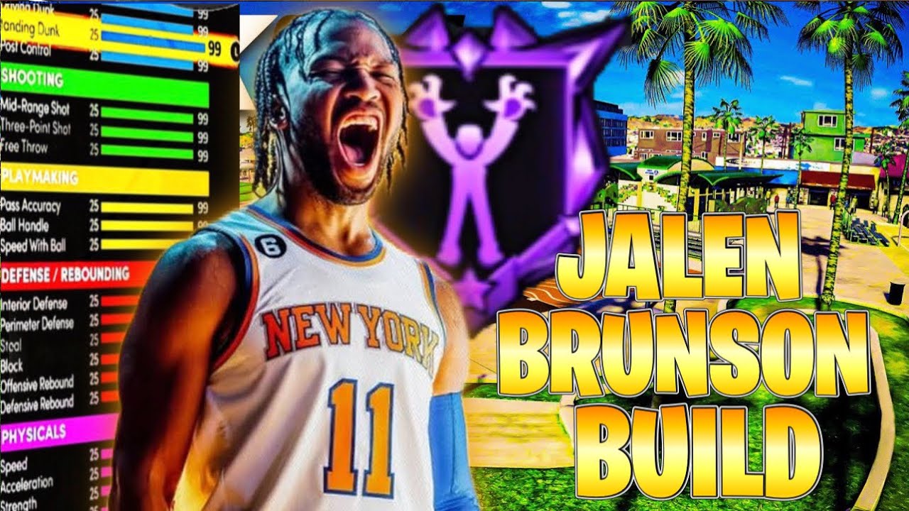 CRAZY JALEN BRUNSON BUILD NBA 2K24 NEXT GEN. - YouTube