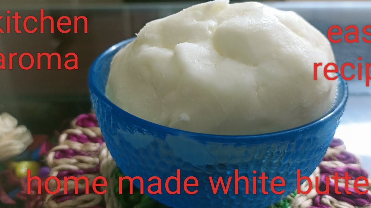 Learn How To Make White Butter At Home | Easy Recipe | Fresh Butter ...