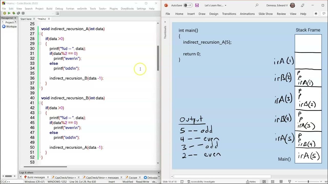 7 Indirect Recursion - YouTube