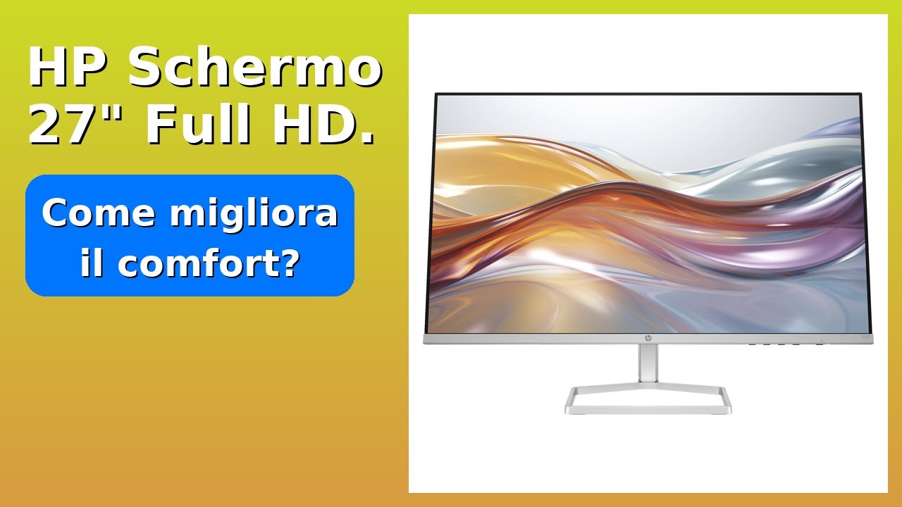 RECENSIONE (2025) : HP Schermo 27" Full HD. DETTAGLI ESSENZIALI - YouTube