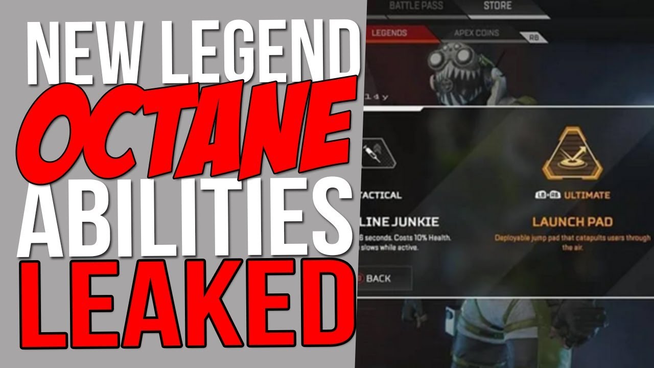 NEW LEGEND "OCTANE" LEAKED ABILITIES in Apex Legends (Octane Breakdown ...