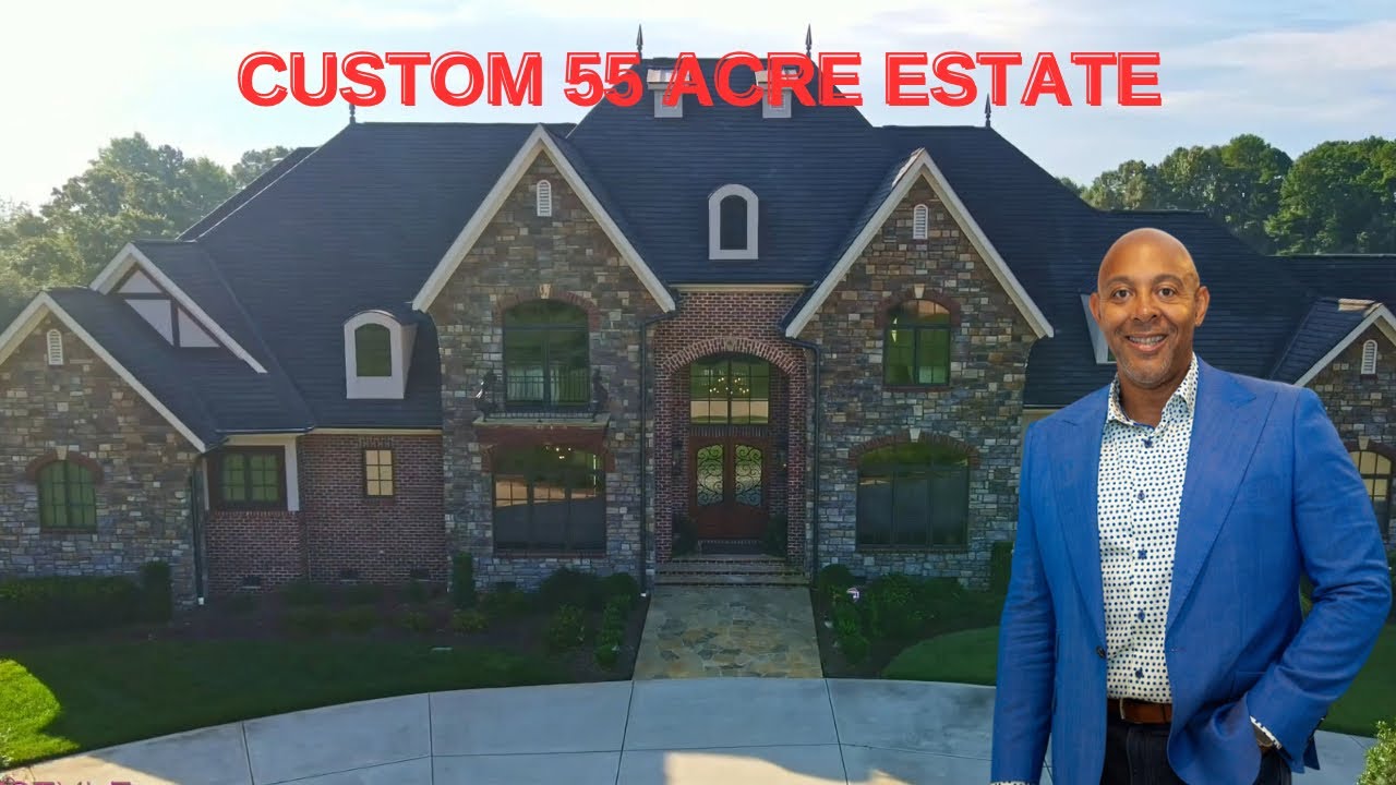 Luxurious 55-Acre Custom Estate Tour in Gastonia, NC - Your Dream Home ...