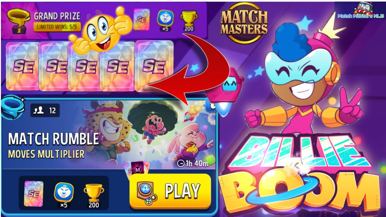 Match Masters Rumble Moves Multiplayer Lightning+Square 🟦🟥 12 Players ...