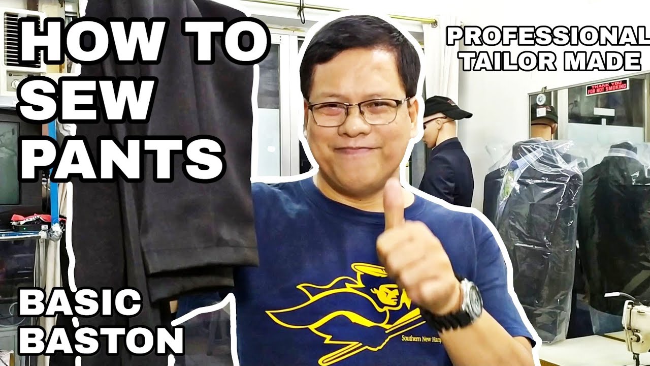 How to sew a pants (Basic Baston - Paano manahi ng turok na pantalon ...