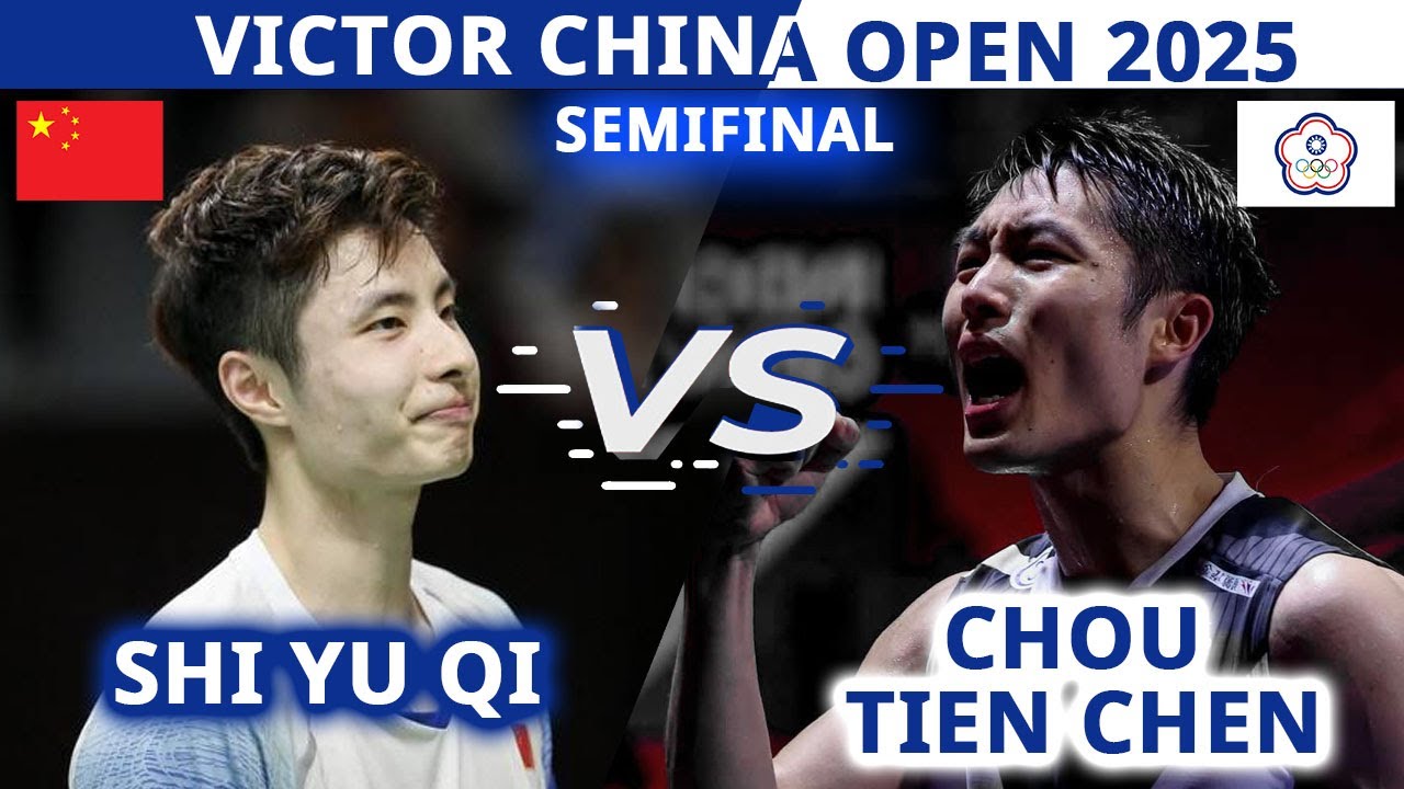 [SEMIFINAL] - SHI Yu Qi "石宇奇" Vs "周天成" CHOU Tien Chen| China Open 2025 ...