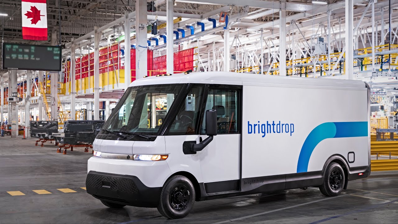 BrightDrop Zevo Fully Electric Delivery Vans PRODUCTION in Canada - YouTube