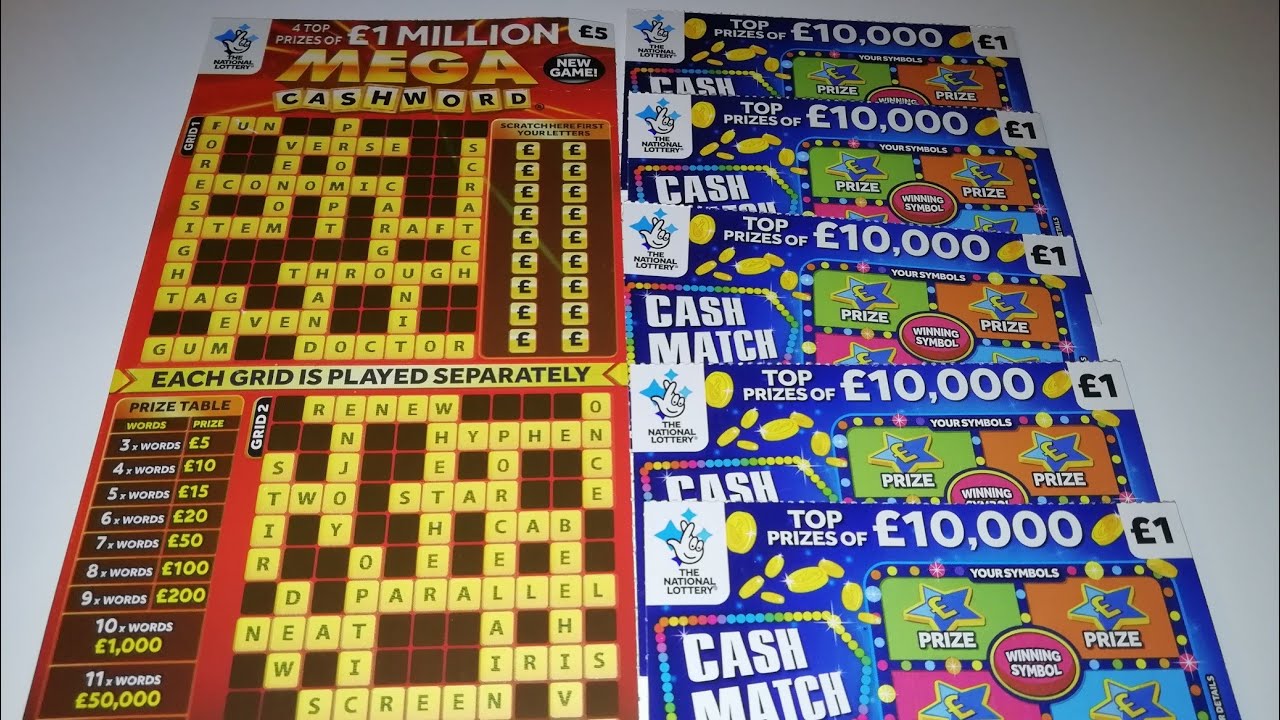£5 Mega Cashword & £1 Cash Match Scratch Cards. Lucky or Not?🍀🍀🍀 - YouTube