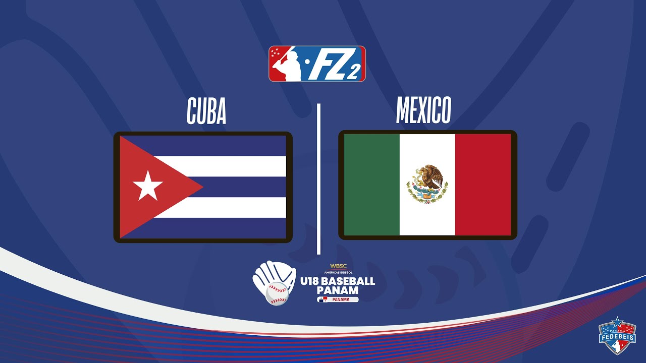 CUBA VS MEXICO JORNADA 4 JUEGO 20 PREMUNDIAL U18 ESTADIO JD AROSEMENA ...