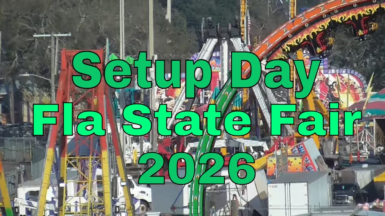 FIRST LOOK: Florida State Fair 2026 🎡 Epic Midway Rides in Tampa ...