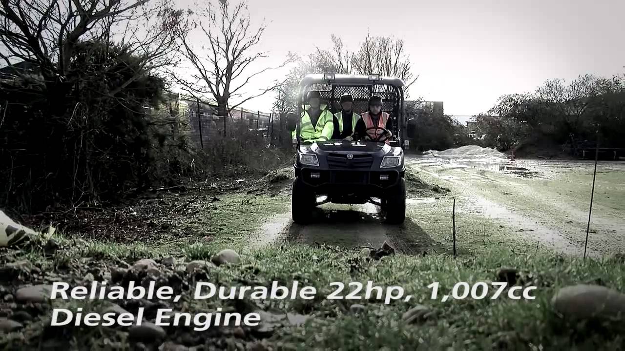 Cushman 1600XD-R diesel powered utility vehicle - YouTube