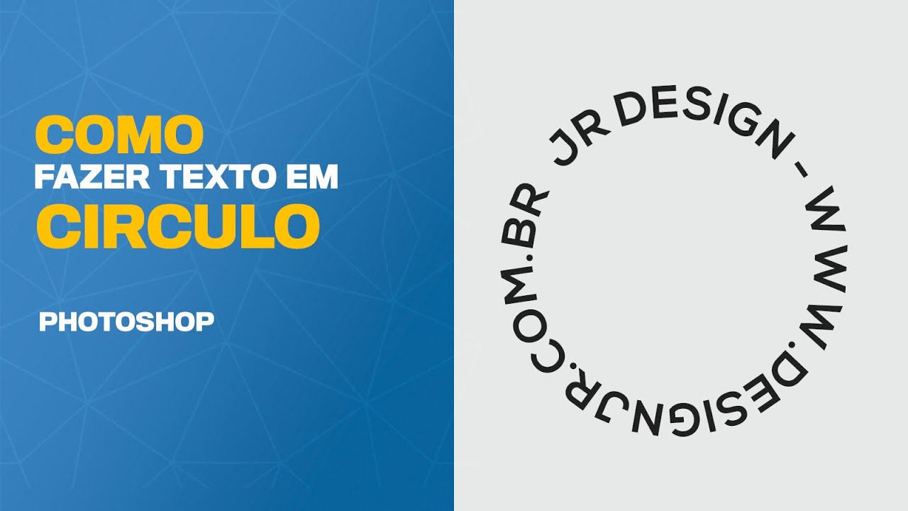Texto em circulo - Tutorial Photoshop - YouTube