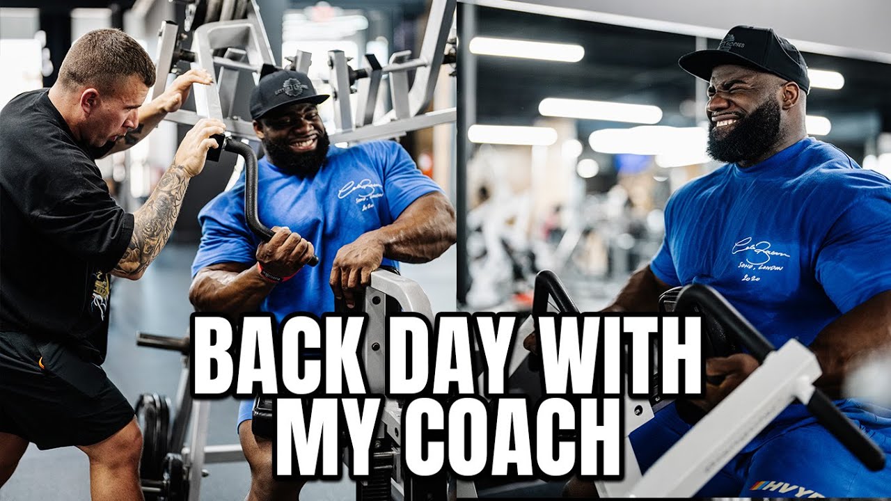 BACK DAY WITH MY COACH + BRETT - YouTube