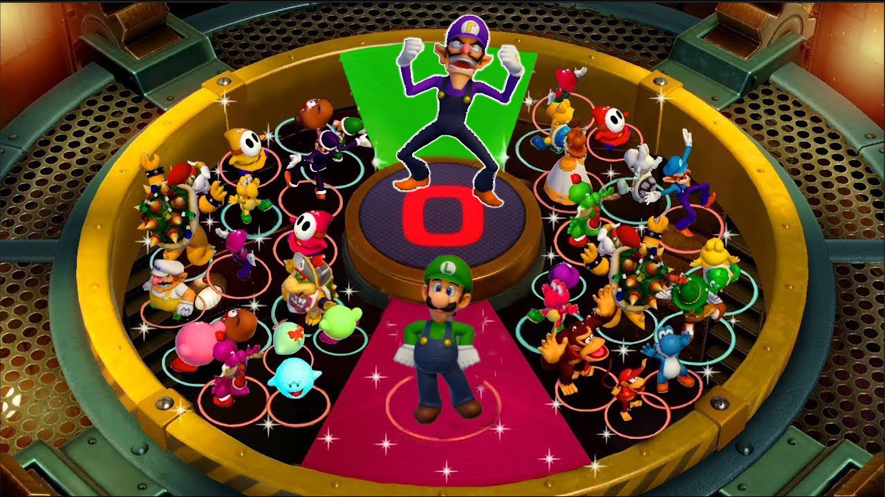 "Super Mario Party | Waluigi's Victory Celebration Over Luigi in the ...