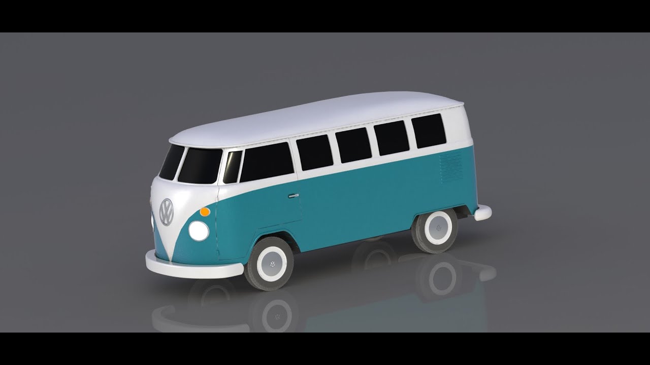 Solidworks Volkswagen KOMBI - YouTube
