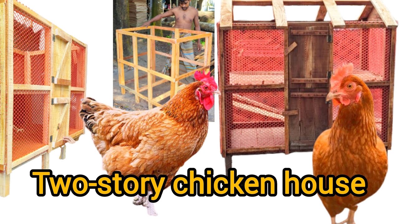 How to Make Two-Story Chicken House | making chicken coop full video # ...