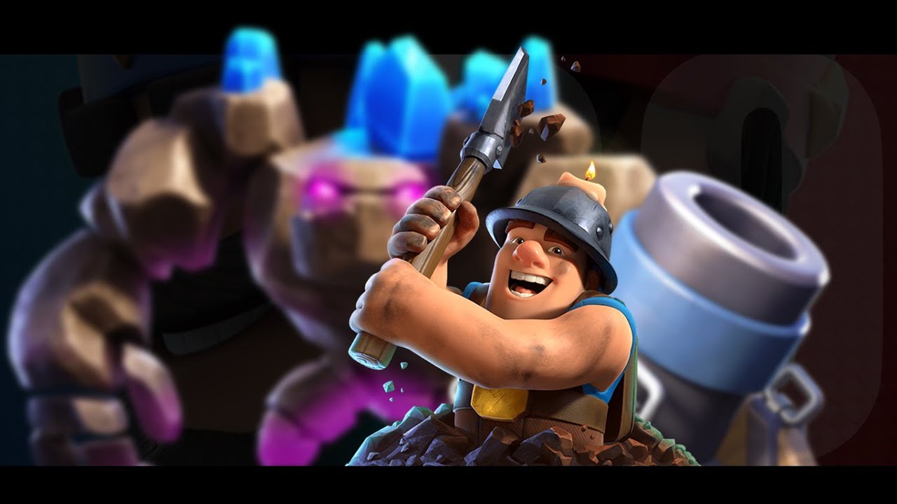 Miner, Mortar, Golem Deck: Adapt 09 | Gaming - Clash Royale - YouTube
