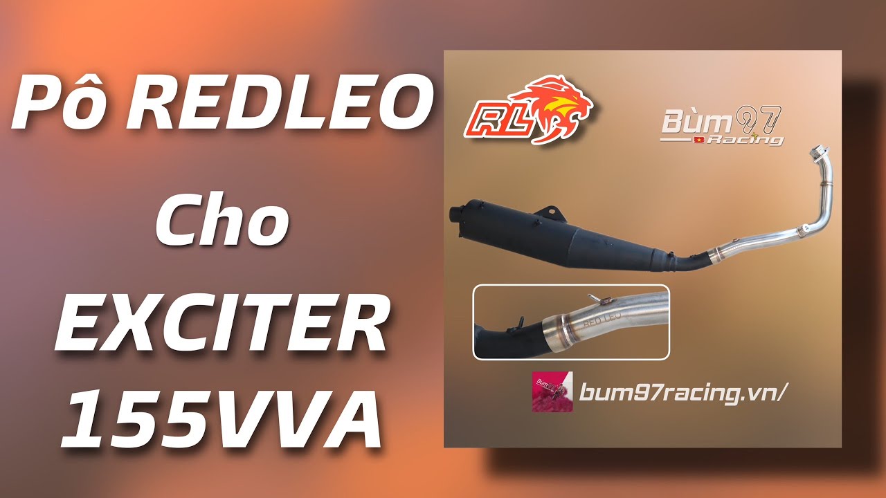 Pô REDLEO Cho Exciter 155 VVA | Bùm TV - YouTube