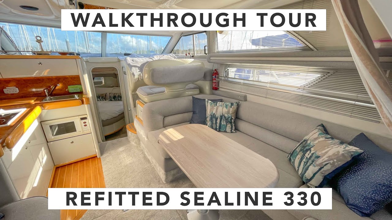 Video Walkthrough Tour of Sealine 330 Statesman - Refitted example, New ...